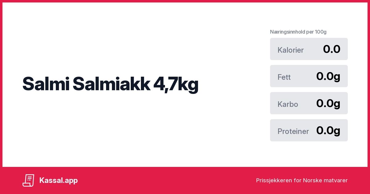 Salmi Salmiakk 4,7kg - Kassalapp®