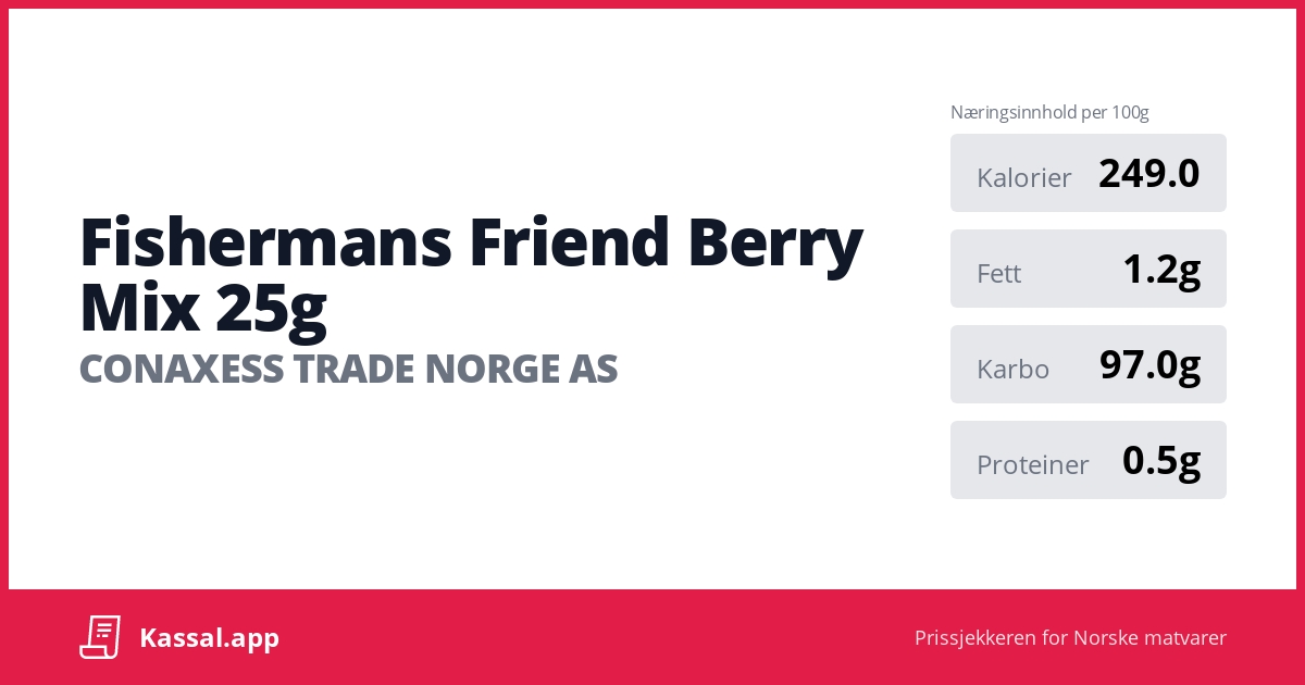 Fishermans Friend Berry Mix 25g - Kassalapp®